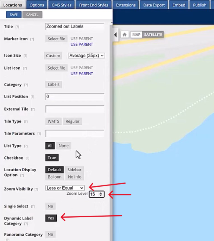How to Create, Edit, and Bulk Upload Dynamic Labels on Interactive Maps – Concept3D Help