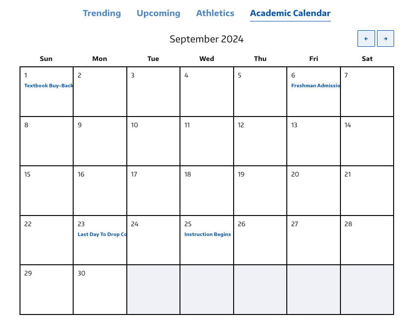 Localist Calendar View – Concept3D Help